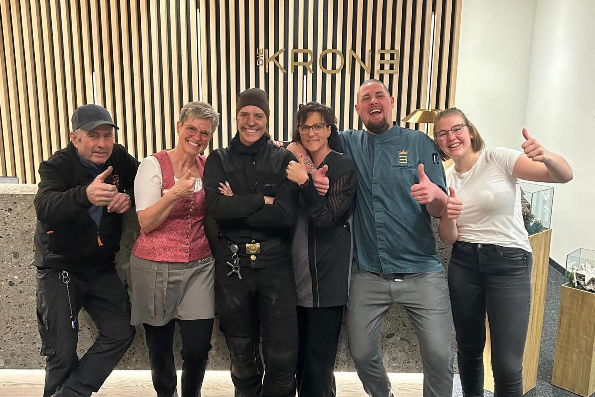 A visit from the lucky charm: Hotel Restaurant Krone